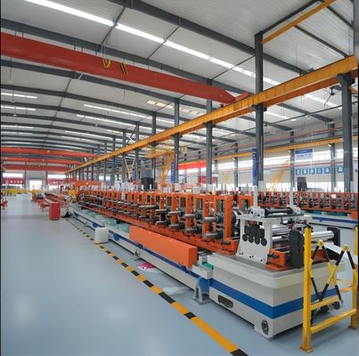 8M PLC Sheet Metal Roll Forming Machines Automatic Purlin Roll Forming ...